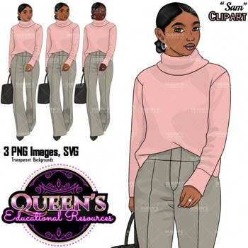 Teacher Clipart, Adult Clipart, African American Woman Clipart ...