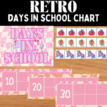 Retro Days in School Chart - Editable - With Groovy Counting Icons ...