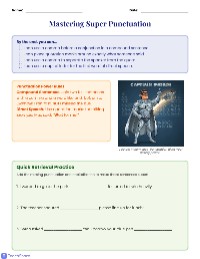Punctuation Power-Up Sentences — Punctuation | TeachShare