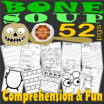 Bone Soup Halloween Read Aloud Book Companion Comprehension Study ...