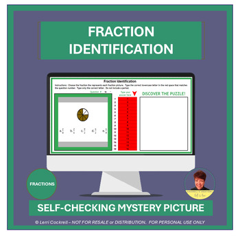 Fraction Identification Self-Checking Digital Mystery Picture Puzzle ...