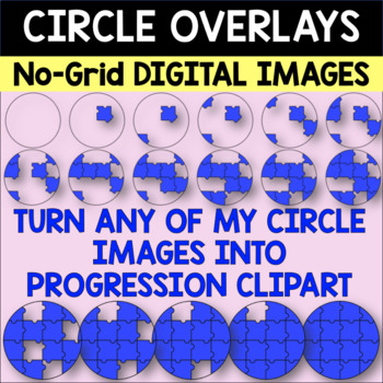 No-Grid Puzzle Overlay Clipart to Create Progression Images for Digital ...