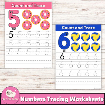 Numbers Tracing Worksheets | Learning Numbers Preschool Handwriting ...
