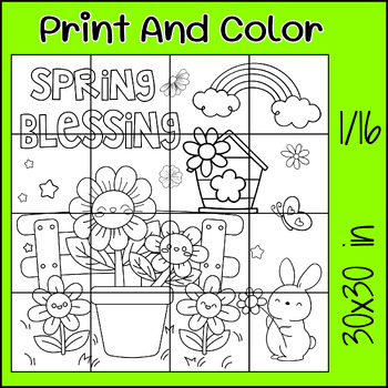 Spring Blessing Collaborative Poster Project Activity, Bulletin Board ...