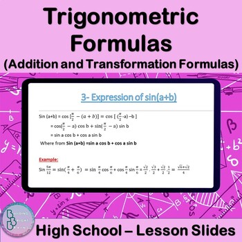 Trigonometric Formulas | High School Math PowerPoint Lesson Slides | TeachShare