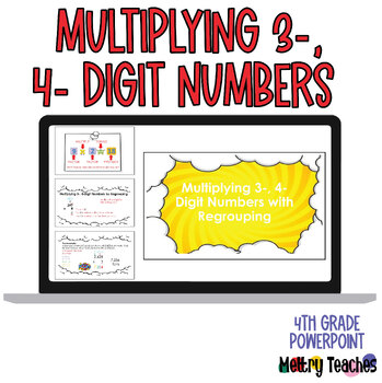 Multiplying 3-, 4- Digit Numbers with Regrouping | PowerPoint [4th ...