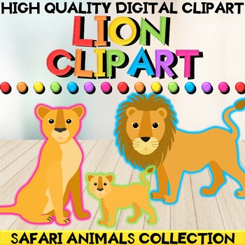 Lion Clipart - High Quality Safari, Zoo, African Animals Digital Images ...