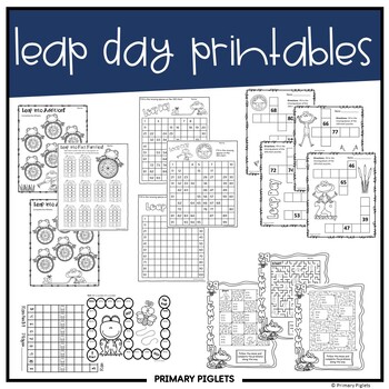 Leap Year Day 2024 Activities Morning Work Color by Number Code Crowns ...
