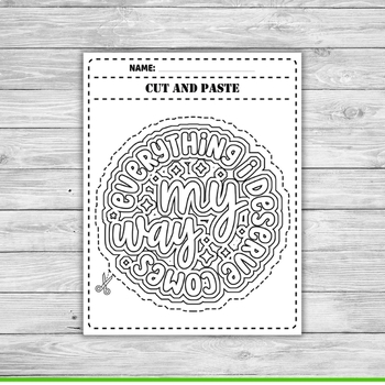 Positive Affirmation | Motivational Quotes Cut And Paste worksheet ...