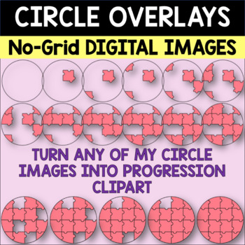 No-Grid Puzzle Overlay Clipart to Create Progression Images for Digital ...