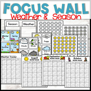 Focus Wall Weather and Season Bulletin Board Decor | TeachShare