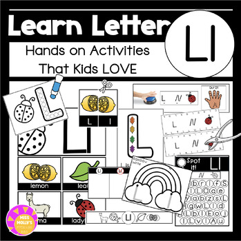 Learn Letter L - *Alphabet Centers & Activities* - PreK-K-1 - Letter of ...
