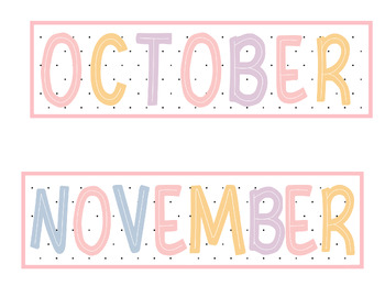 magnetic curtain rod flip calendar, calendar flip cards, pastel ...