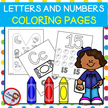 Toddler to Pre-K NO PREP Letter Sounds and Numbers Coloring Pages ...