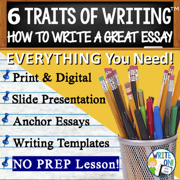 6 Traits of Writing™ Six Traits of Writing™ Writing Template Writing ...