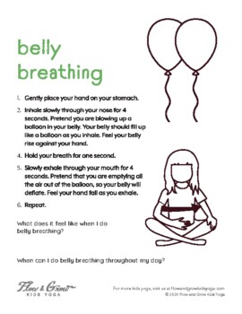 Belly Breathing Worksheet | TeachShare