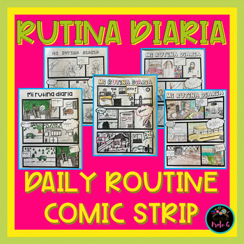 Mi rutina diaria | Spanish Daily Routine Comic Strip | Reflexive Verb ...