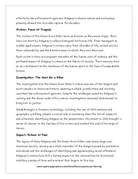 Gary Ridgway: Serial Killer True Crime Forensic Science Reading ...