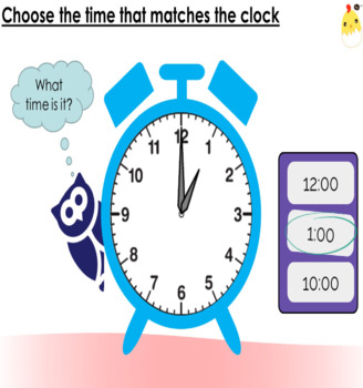 【Clock】Telling time (Hour/Half hour/Minute) COMPREHENSIVE | Boom cards ...