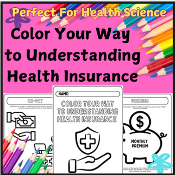 CTE Health Science Coloring Pages Exploring Health Insurance / Finance ...