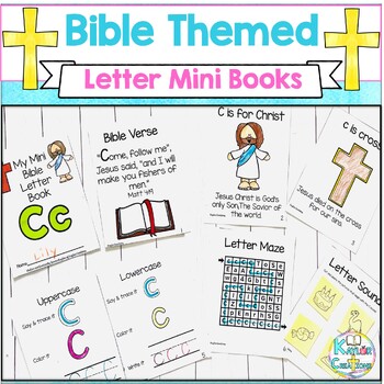 Bible Letter of the Week Mini Books Bible Alphabet Bible Phonics ...