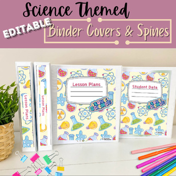 Editable Canva Binder Covers & Spines - Science Inspired | TeachShare