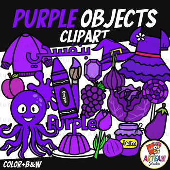 Purple Objects Clipart | Purple Color [ARTeam Studio] | TeachShare