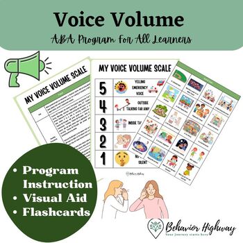 Voice Volume ABA Program With Visuals | TeachShare