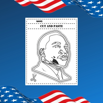 Martin luther king jr | Mlk Cut And Paste Coloring Pages -Fun January ...