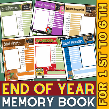 End of School Year Memory Book | Last Days of School Activities | Pre K ...