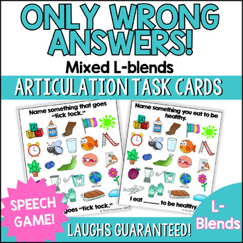 L blends - Speech Therapy Game - Cluster Reduction Sentence ...