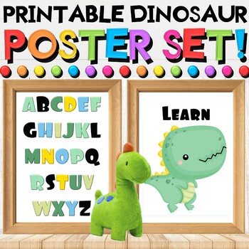 Dinosaur Themed Classroom Décor Printable Poster Set | TeachShare
