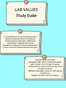 Lab Value Reference Range Cheat Sheet | TeachShare