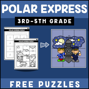 FREE Polar Express Day Math Puzzle | Christmas Math Activity | Polar ...