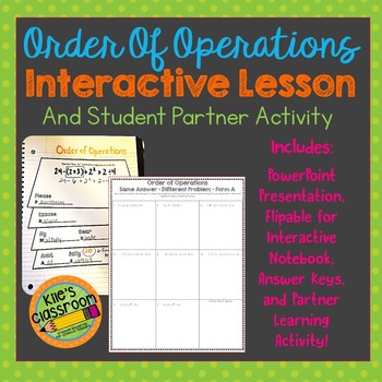 Order of Operations - PowerPoint, Interactive Notebook, and Activity Bundle | TeachShare