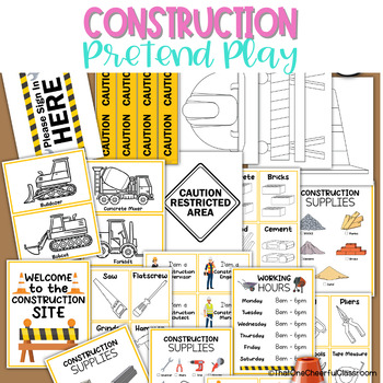 Construction Theme Dramatic Play Center Pretend Play Printable for ...