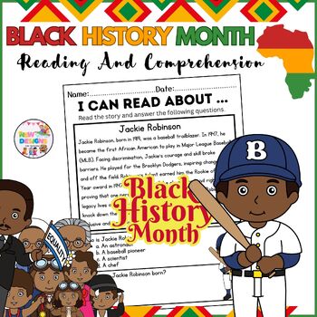 Jackie Robinson / Reading and Comprehension / Black History Month ...