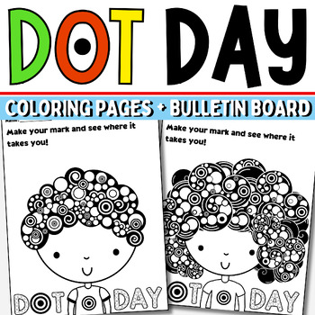 International Dot Day printables Coloring Pages Color Dots Bulletin ...