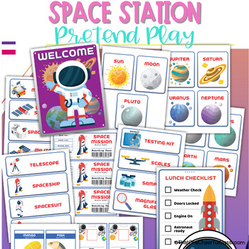 Space Station Dramatic Play Center Planets Pretend Play Printable for ...