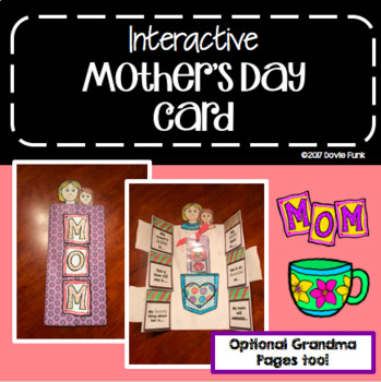 Mothers Day Craft Activity Lapbook Card PLUS Grandma | TeachShare