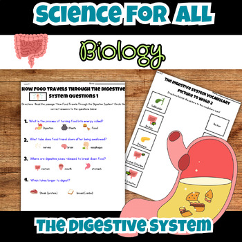 Special Education Biology Science Anatomy Digestive System Unit ...
