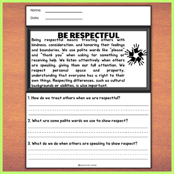 Classroom Rules Reading Comprehension Passages with Questions|Grades 1 ...