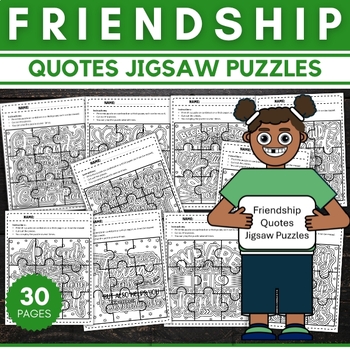 Printable Friendship day Quotes Jigsaw Puzzle Template - Fun July Games ...