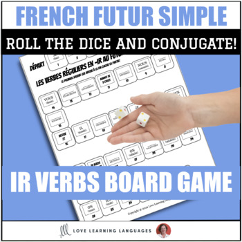 French Regular IR Verbs Futur Simple Activities Conjugation Games and ...
