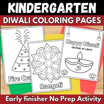 Diwali Coloring Sheets Early Finisher No Prep Pages for kindergarten ...