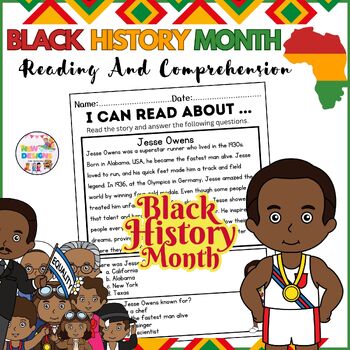 Jesse Owens / Reading and Comprehension / Black History Month | TeachShare