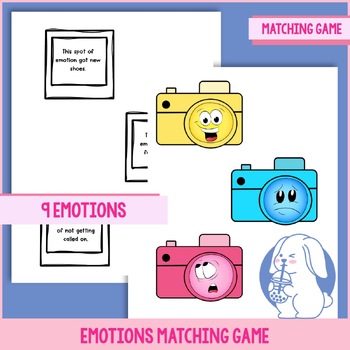 Emotions Matching Game, 3rd, Special Education, No-prep, Activities ...