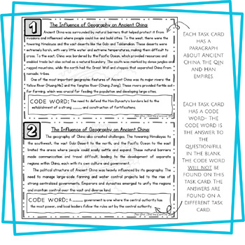 Ancient China Scavenger Hunt (No Prep!) | TeachShare