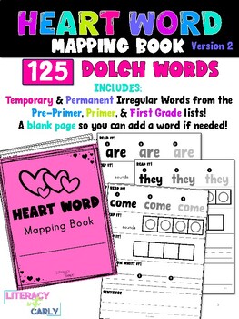 Heart Word Mapping Book- Version 2 | TeachShare
