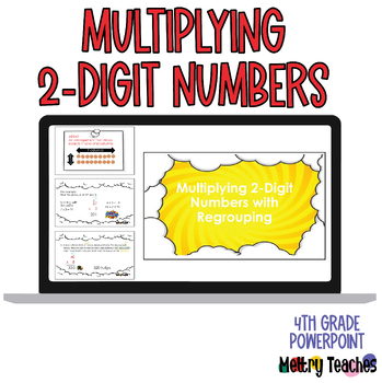 Multiplying 2 Digit Numbers with Regrouping | PowerPoint [4th Grade ...